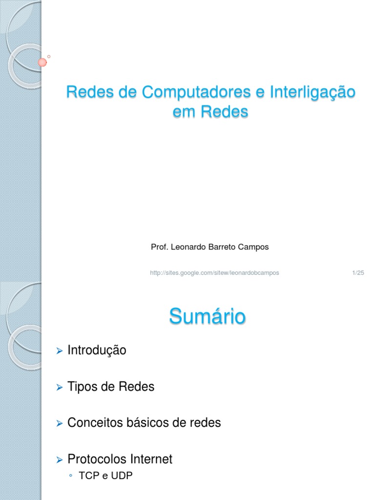 Sistemas - Distribuídos - Aula - 03 - Redes de Computadores e ...