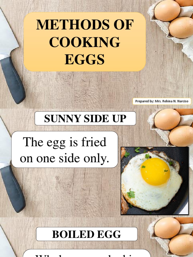Egg Cooking Methods Explained | PDF