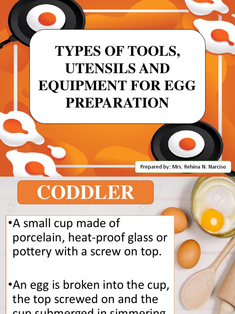 Lesson 1 - Types of Tools, Utensils and Equipment For Egg Preparation | PDF