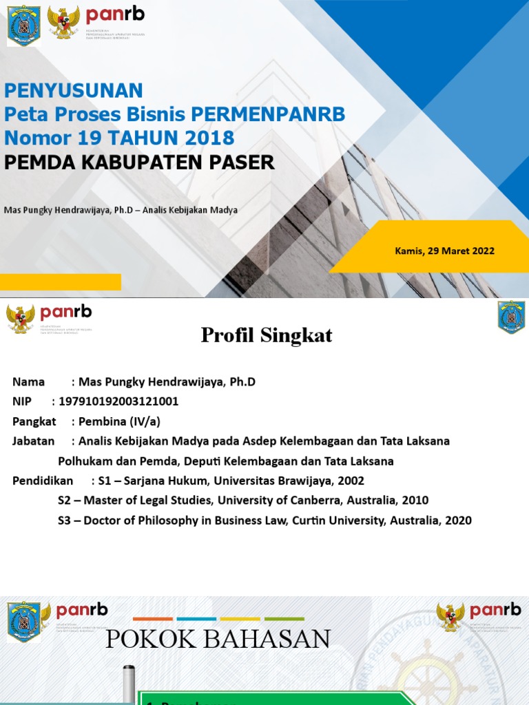 Paparan Peta Probis Kab Paser | PDF