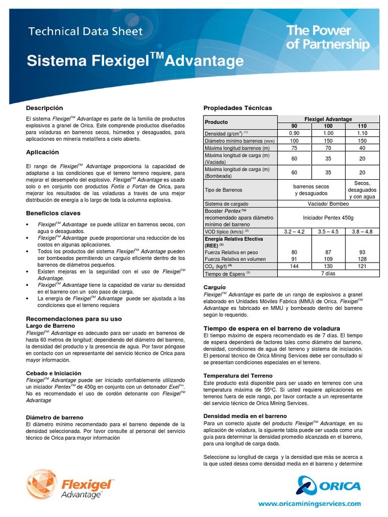 TDS Flexigel ADVANTAGE - Chile - Jul 2008 - A4 | PDF | Ciencias fisicas ...