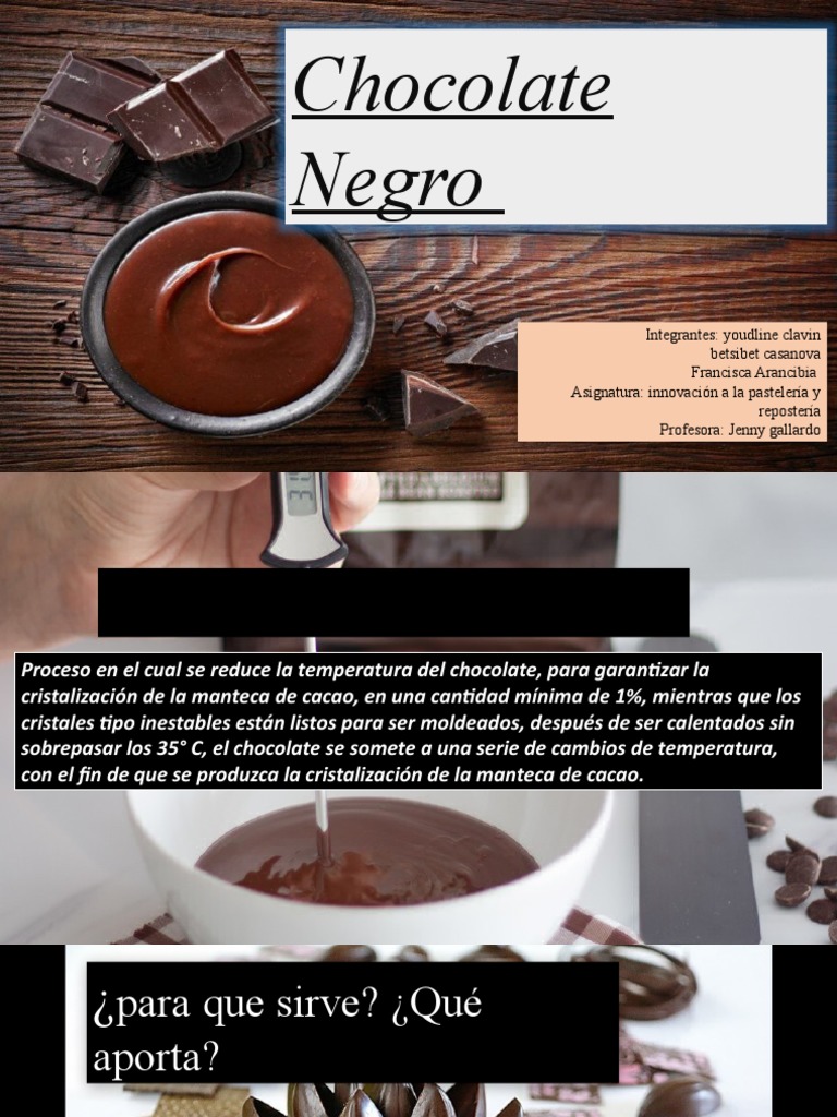 Templado Chocolate Pdf Chocolate Química