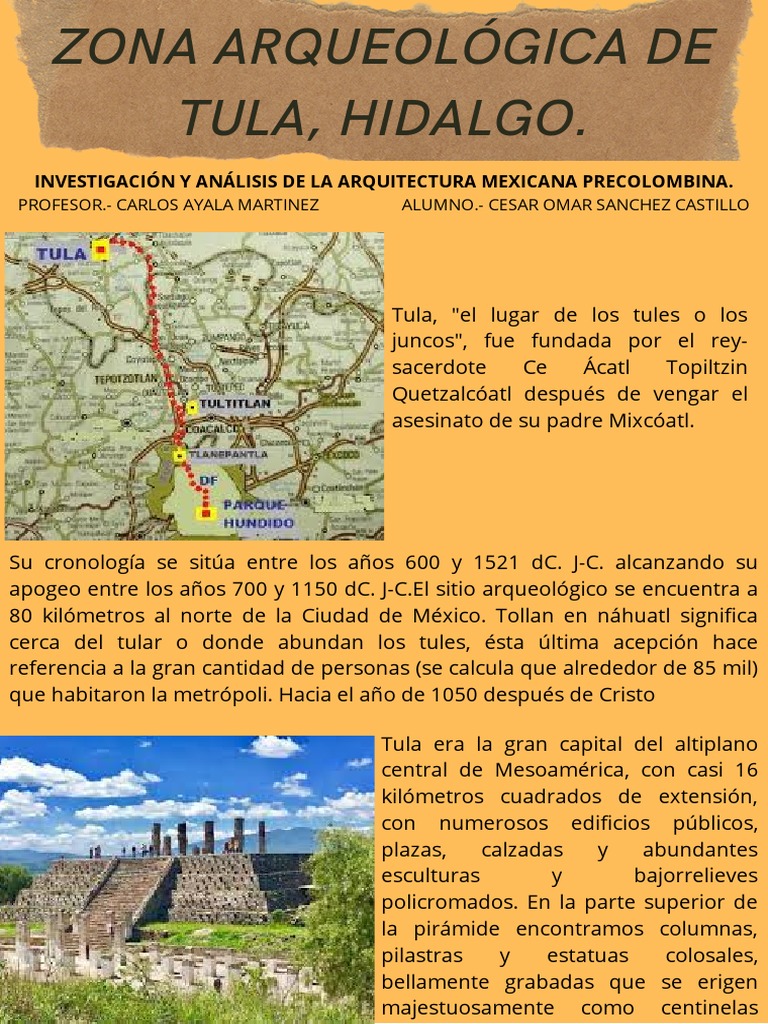 Zona Arqueológica de Tula, Hidalgo. | PDF | Cultura de las Americas ...