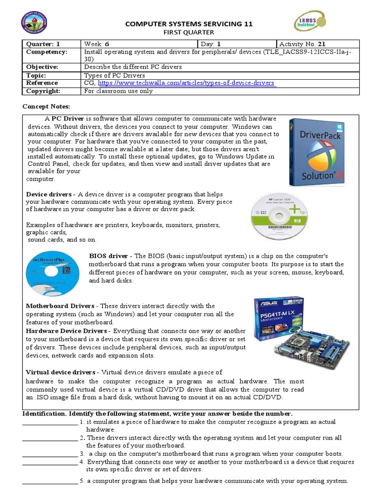 Tle TVL 9-12ia - CSS - Q1 - Wk6day1 - 4 | PDF | Databases | Computer ...