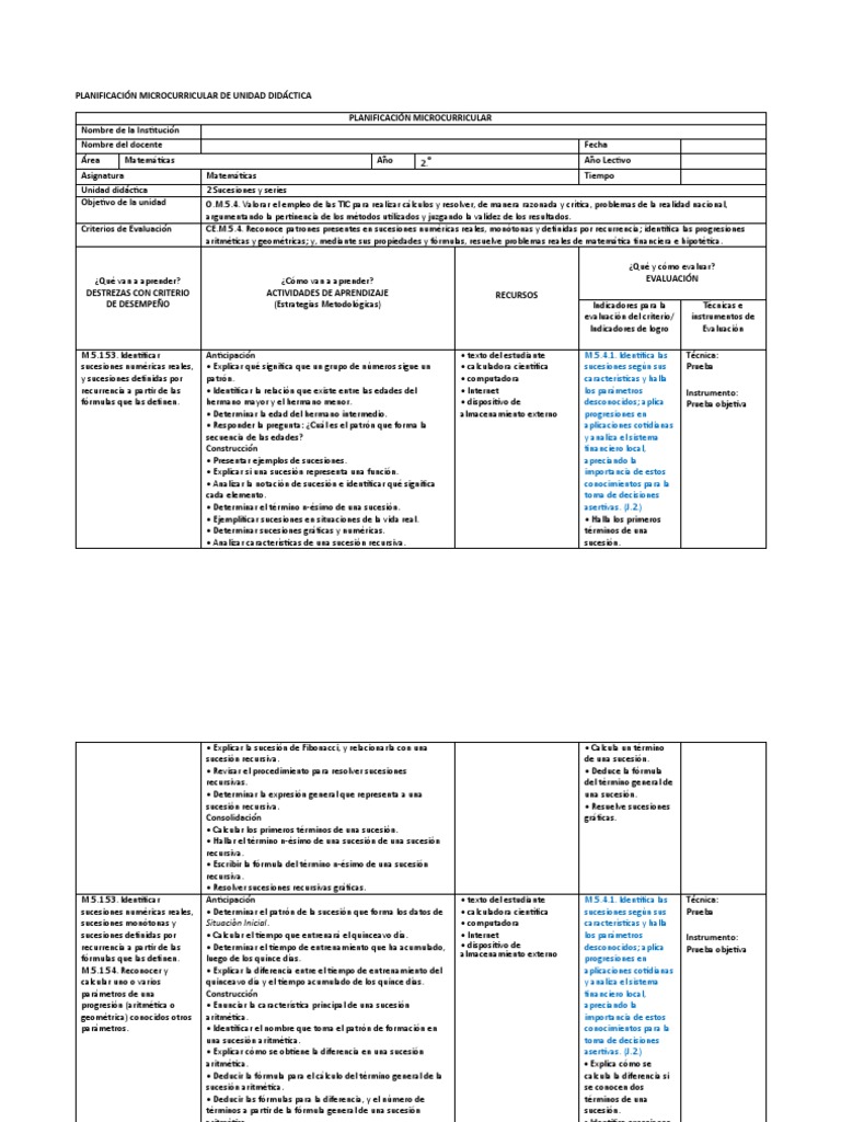 ALREN - BACH - G - M2 - U2 Mate | PDF | Secuencia | Suma