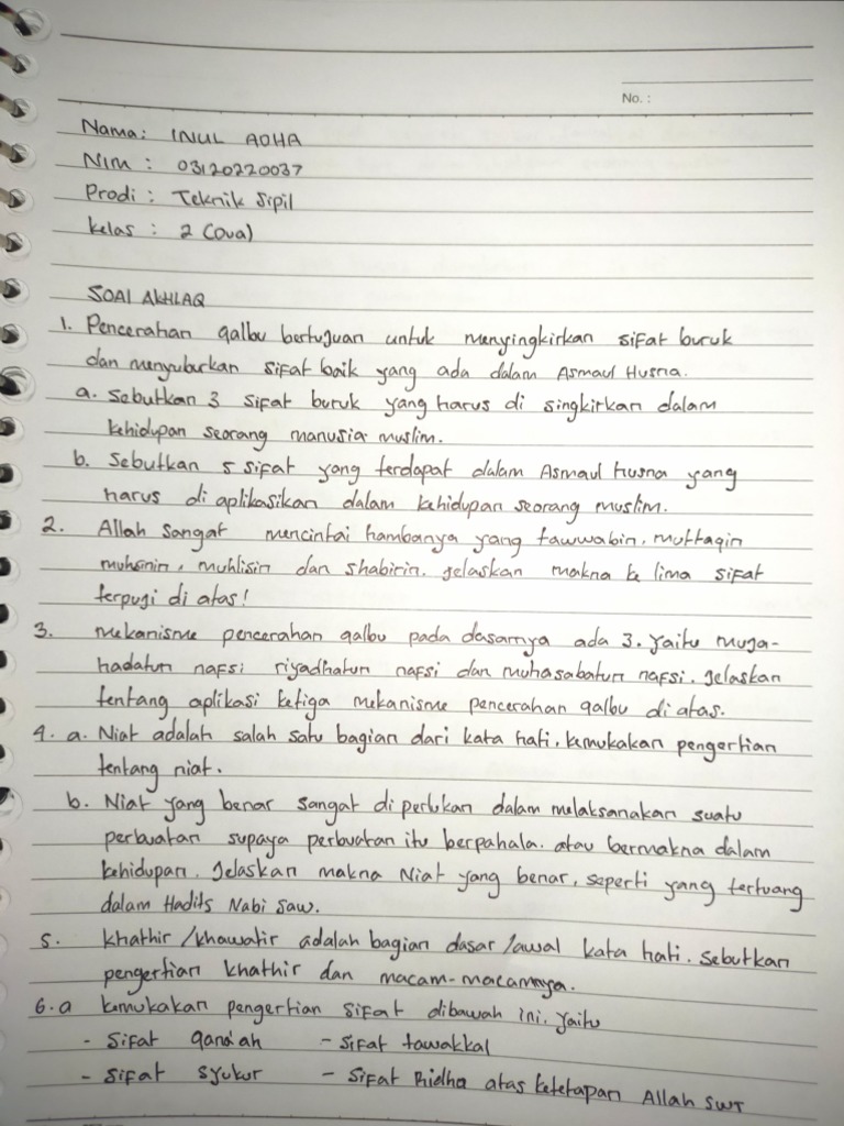 KLS2 - 40 - Inul Adha Final Akhlak | PDF