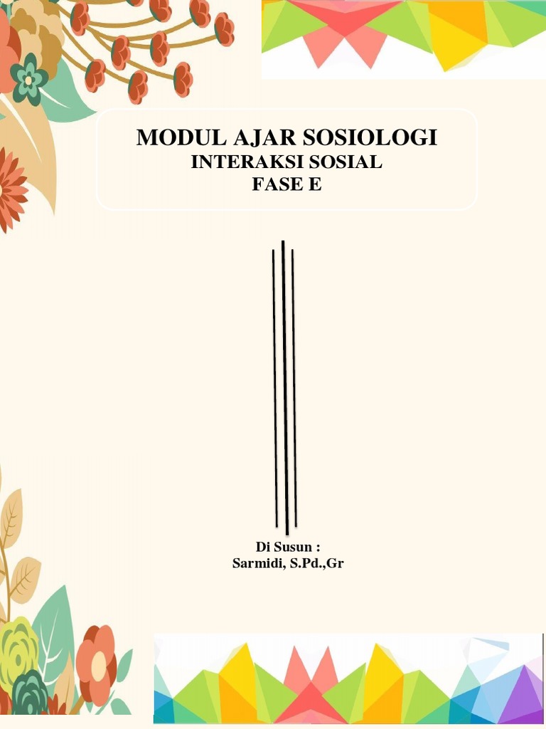 Modul Ajar Sosiologi: Interaksi Sosial Fase E | PDF | Ilmu Sosial | Sains & Matematika