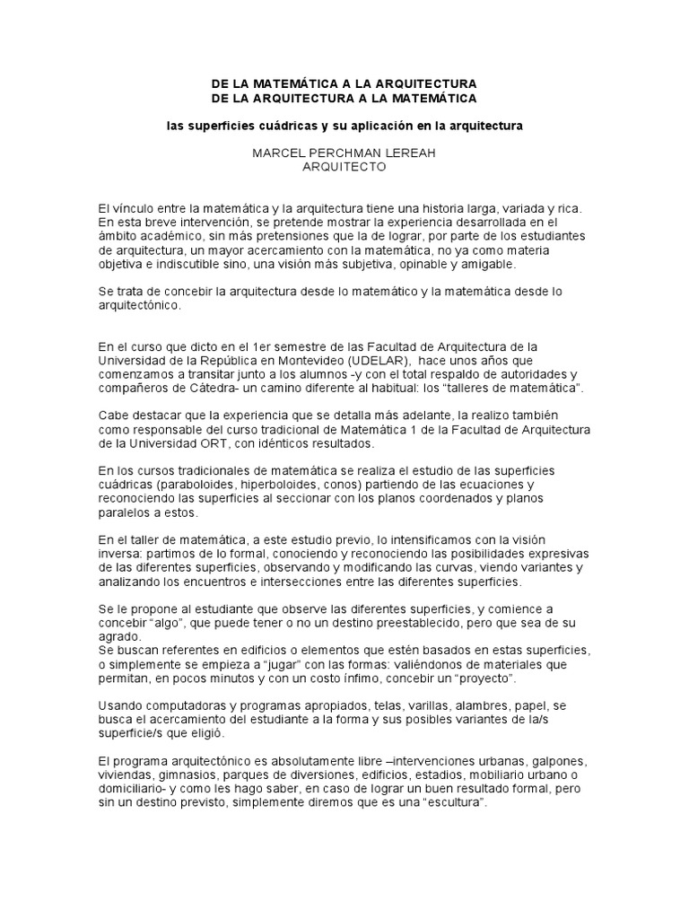 Tl-051 Marcel Perchman S B | PDF | Matemáticas Tl-051 Marcel Perchman S B | PDF | Matemáticas