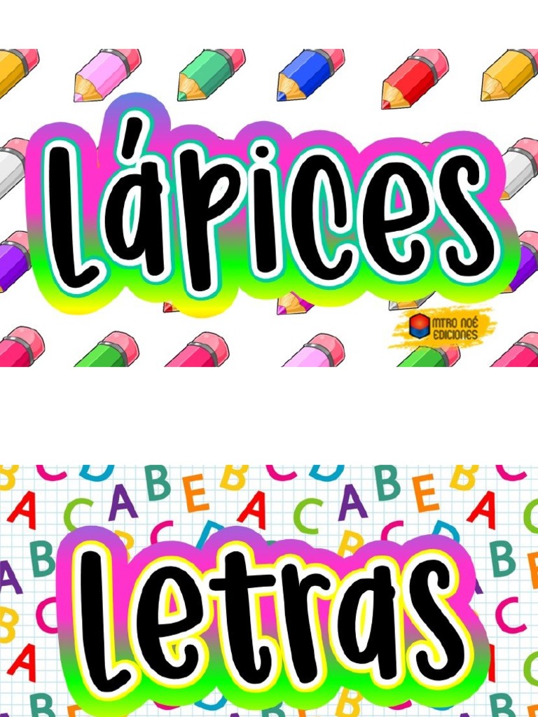 Etiquetas Para Salón de Clases. | PDF