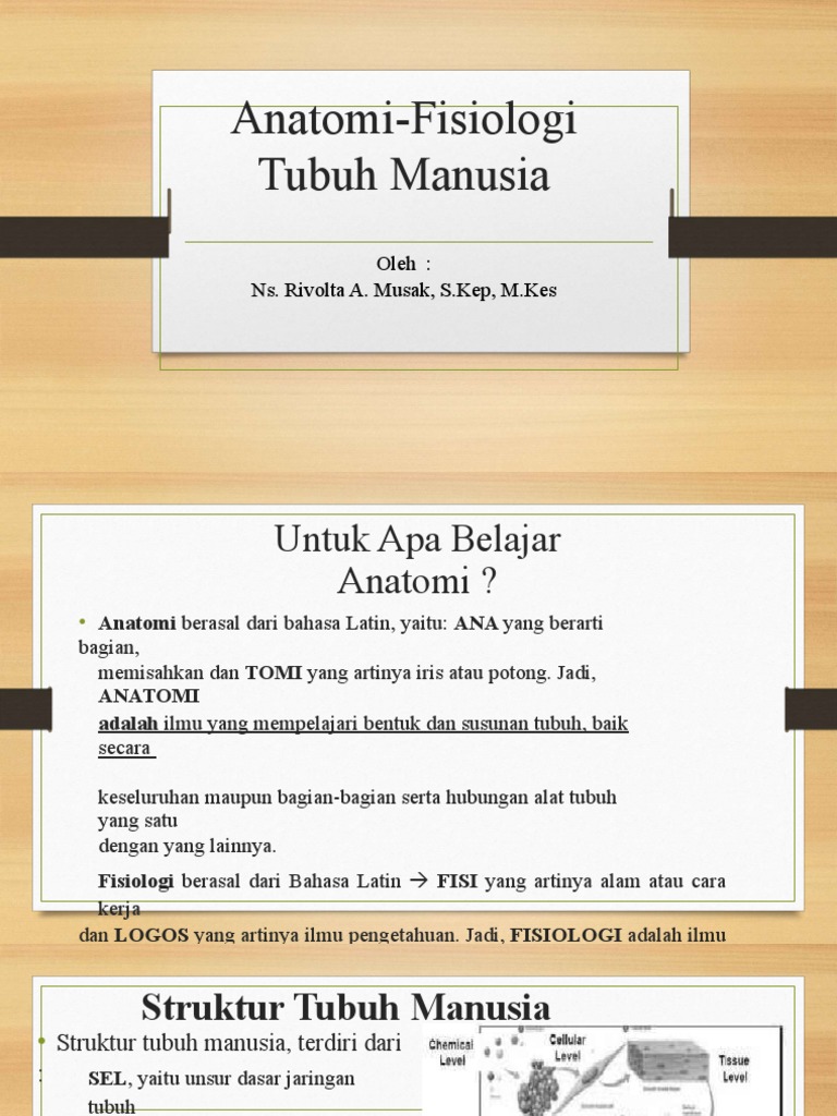Anatomi Fisiologi Tubuh Manusia | PDF