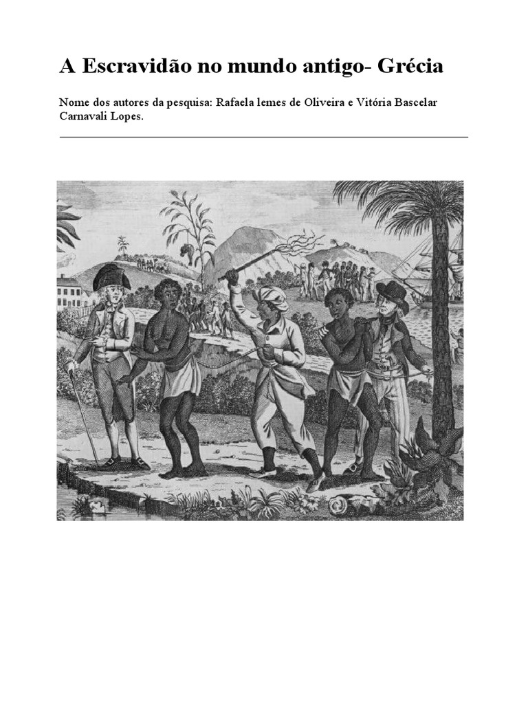 A Escravidão Na Grécia Antiga - 1003 | PDF | Escravidão | Grécia Antiga
