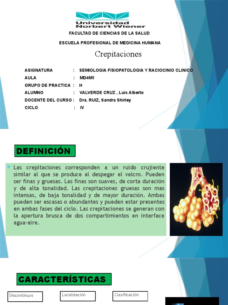 Crepitos | PDF | Pulmón | Neumología