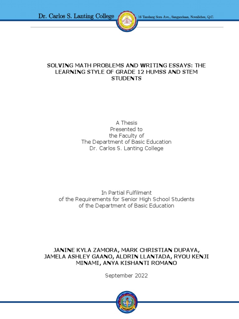 Group 7 - Research Title - Sop | PDF | Statistics | Essays