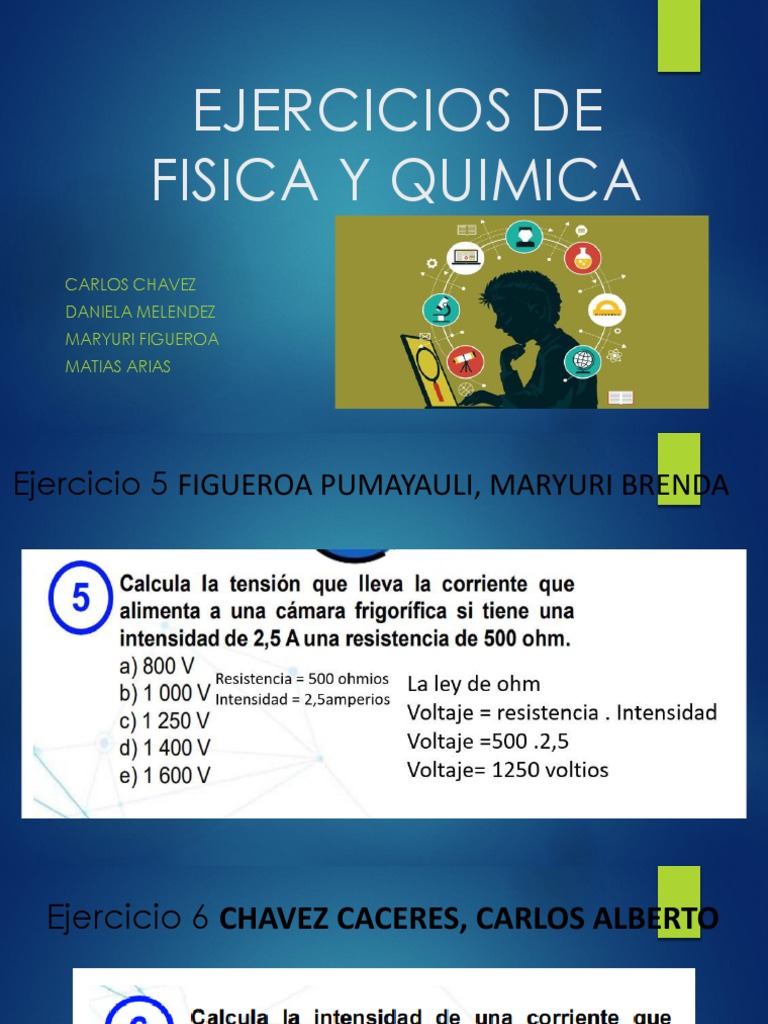 Ejercicios de Fisica y Quimica | PDF