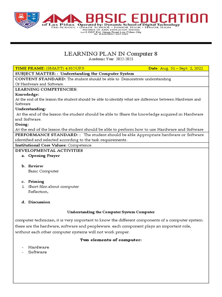 Learning Computer 8 | PDF | Mainframe Computer | Computer Hardware