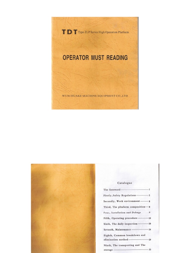 Manual de Operaciones ZLP | PDF