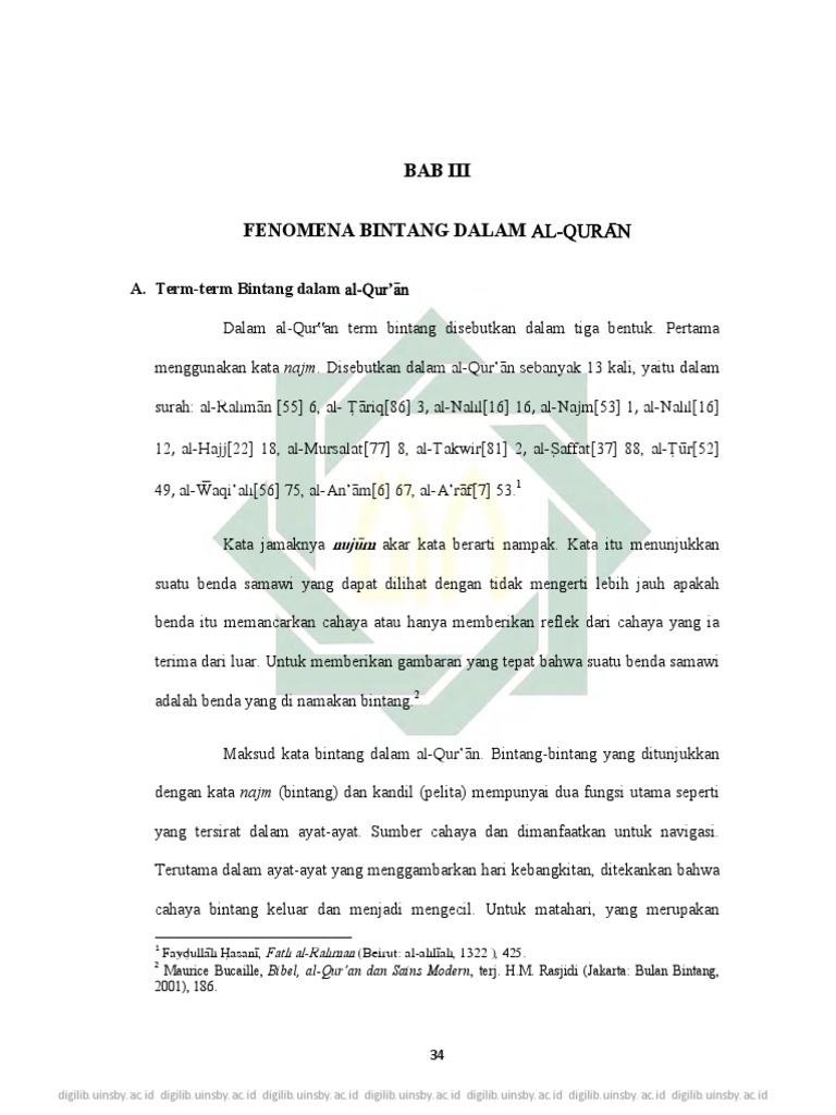 Bintang Dalam Alquran | PDF