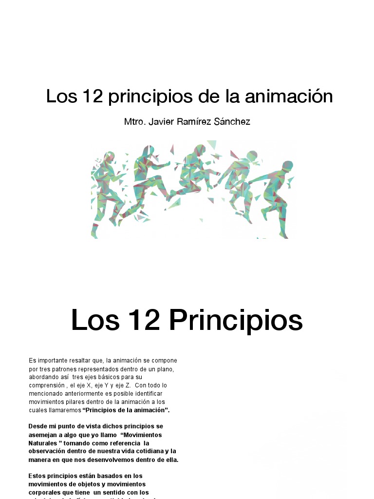 Los 12 Principios de Animación | PDF | Perspectiva (Gráfica) | Ritmo