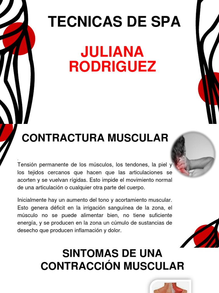 Contractura Muscular | PDF | Masaje | Músculo esquelético