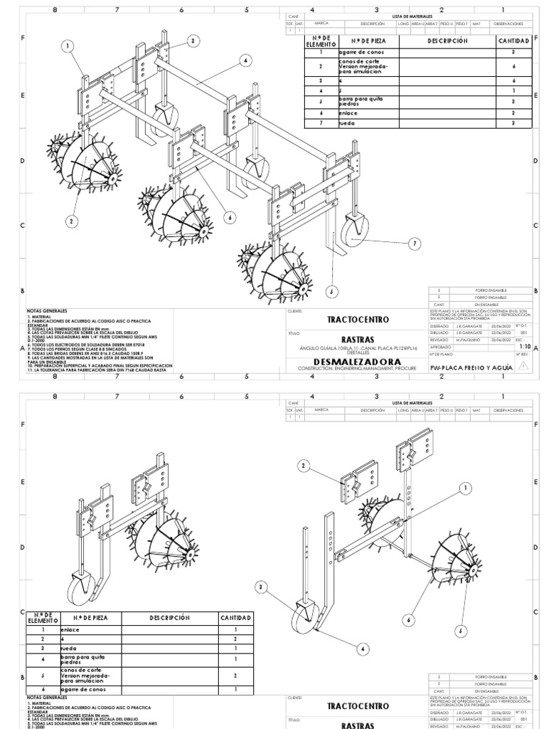 Plano de Fabricacion 2.0 | PDF | Ingeniería mecánica