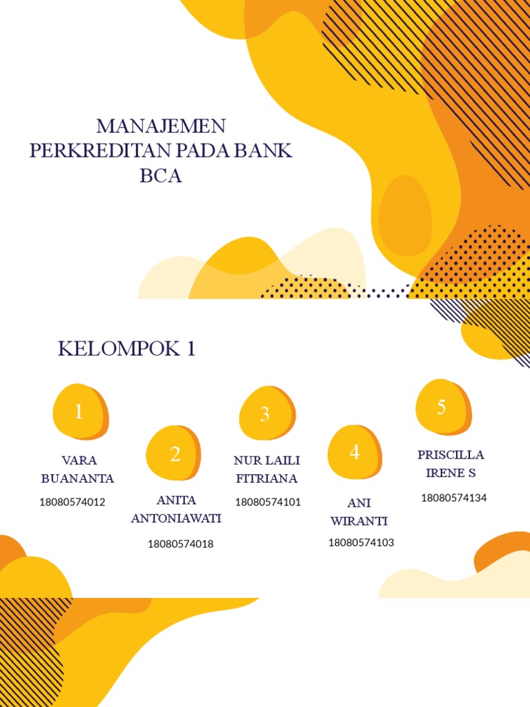 Kelompok 1 - Manajemen Perkreditan (Bca) - 2 | PDF