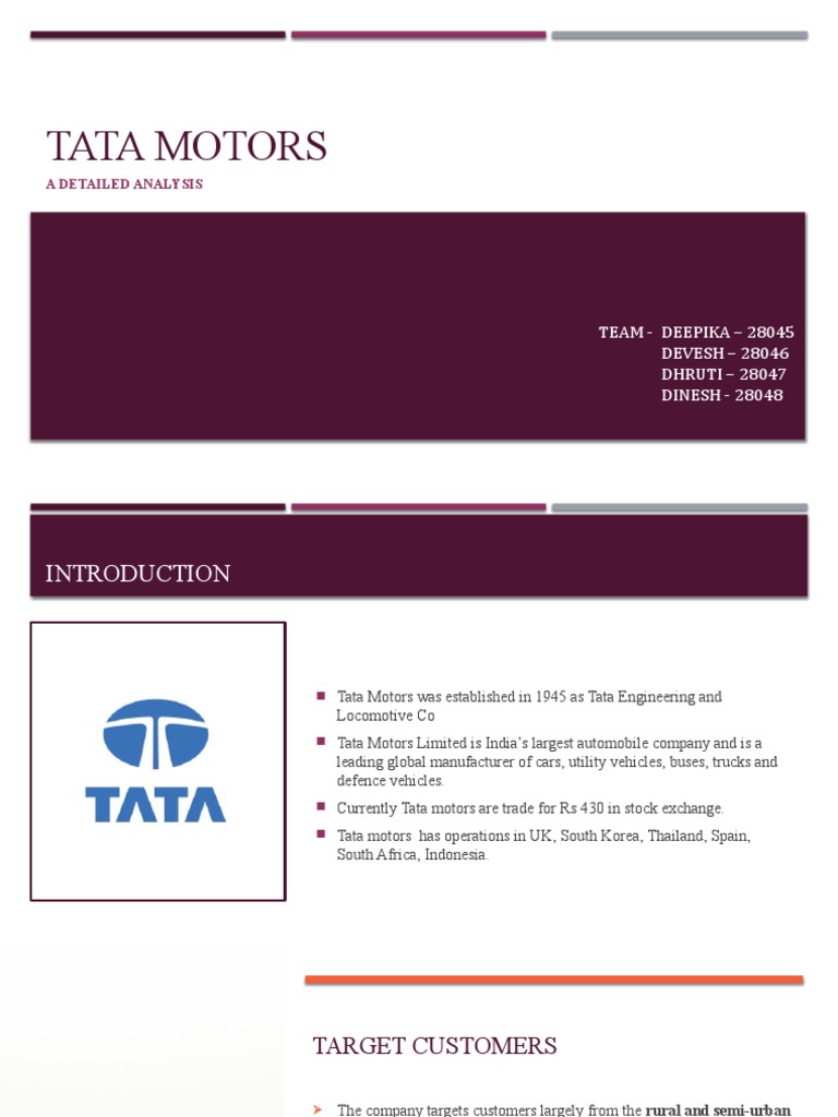 Tata Moto | PDF | Oligopoly | Car