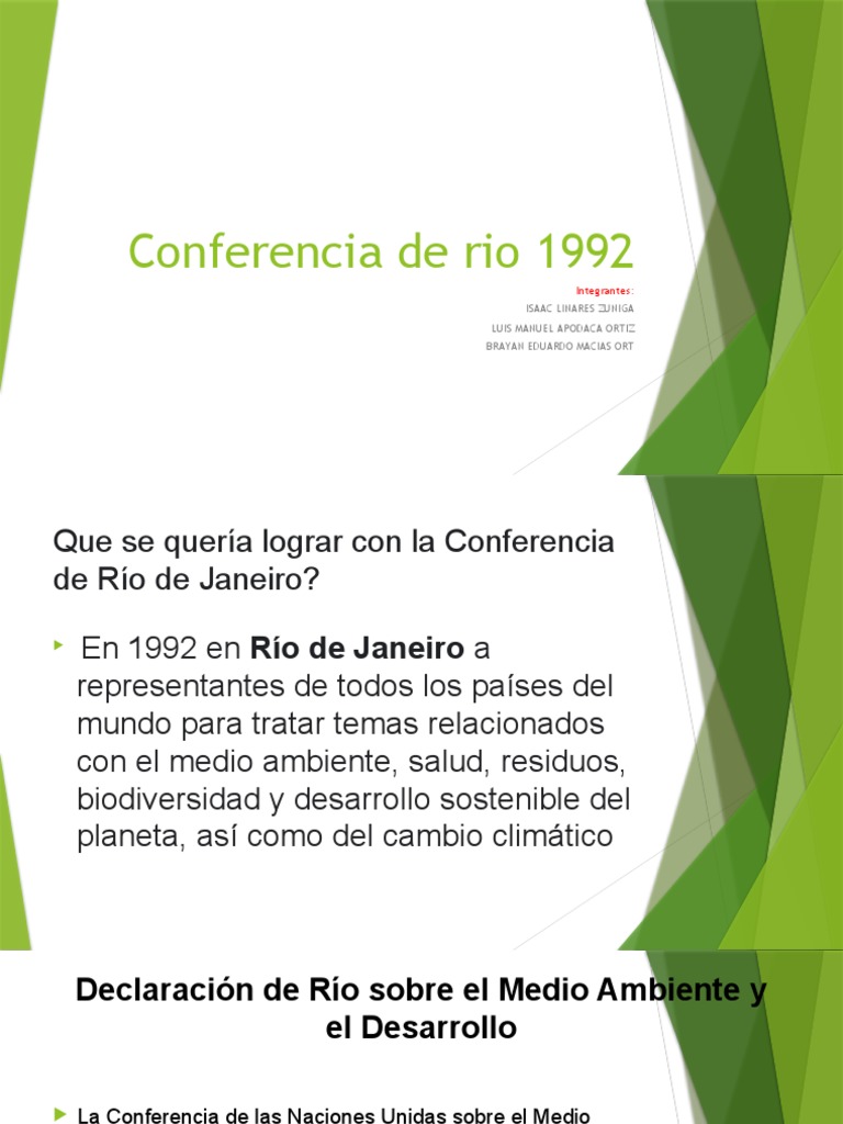 Conferencia de Rio 1992 | PDF
