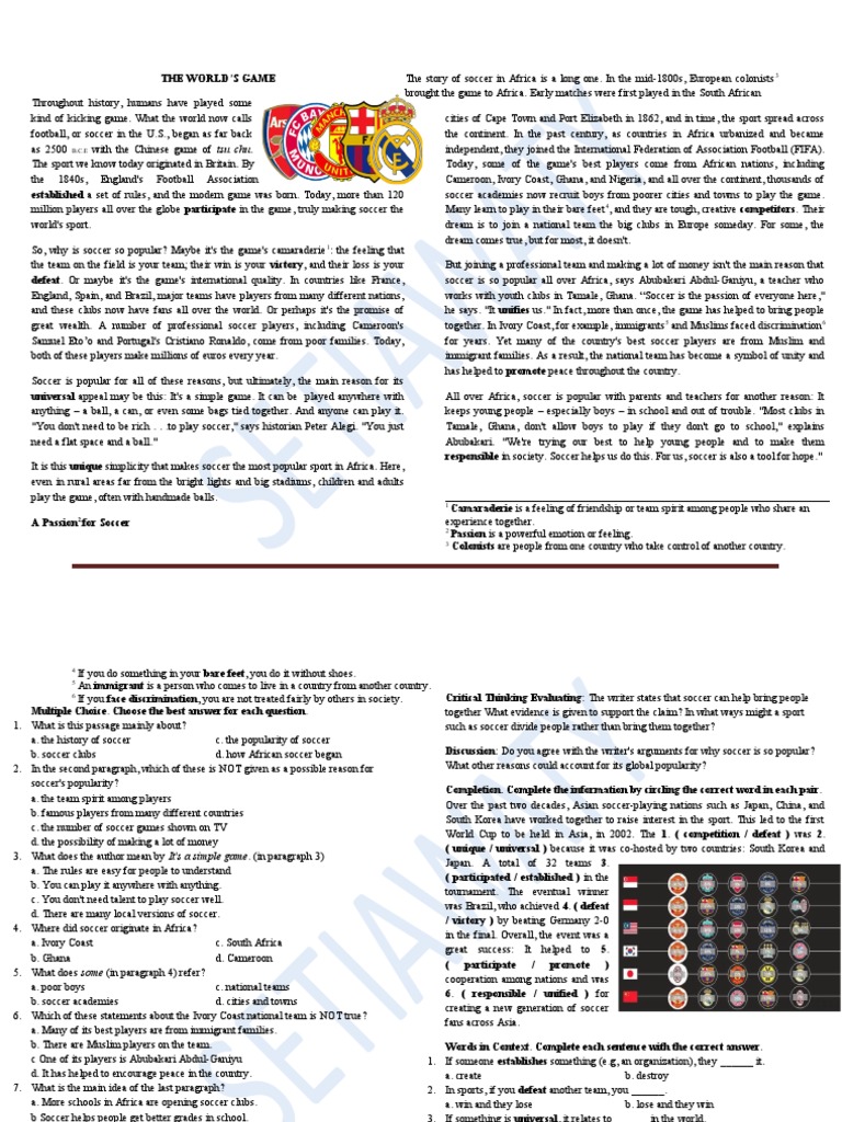 Reading Explorer 4 Unit 1 | PDF | Skeletal Muscle