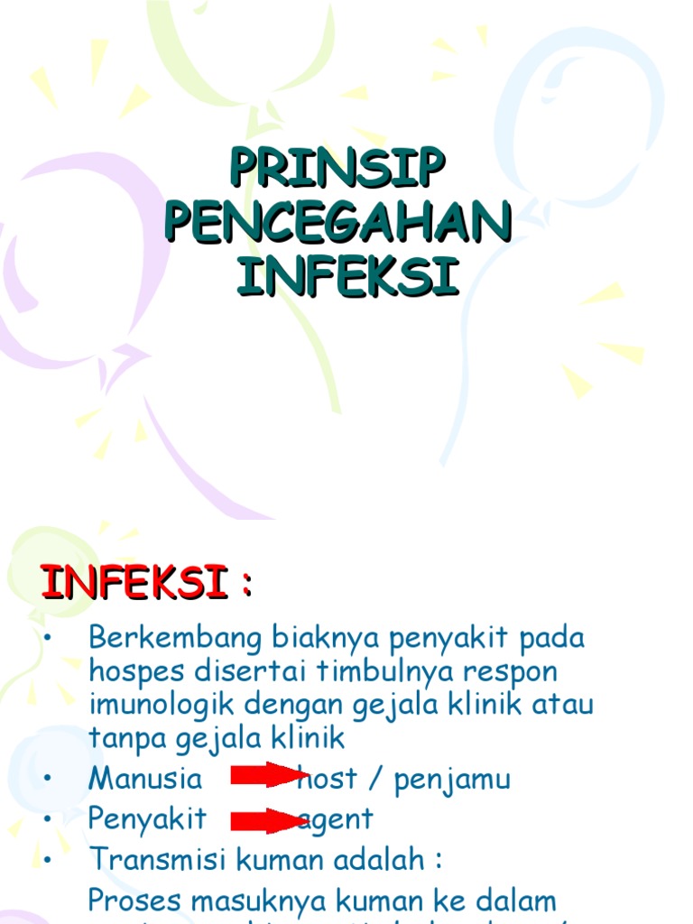 1 PRINSIP PENCEGAHAN INFEKSI PPT | PDF