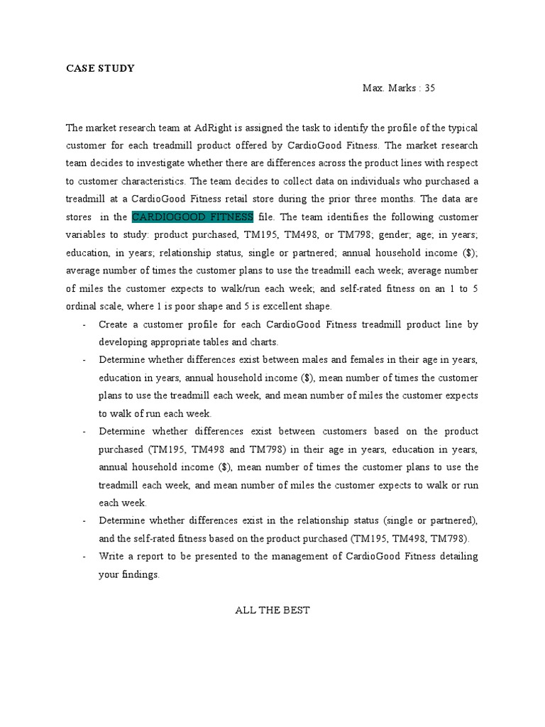 Case Study Dadm Pdf Student S T Test P Value