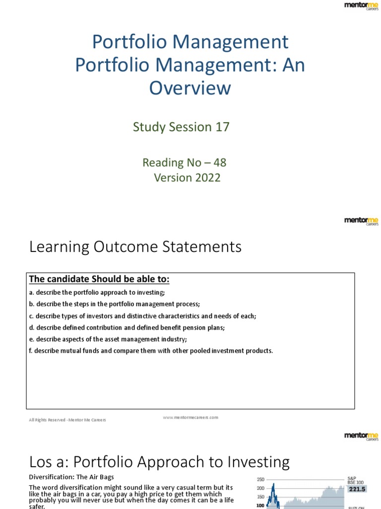 Reading 48-Portfolio Management An Overview | PDF | Investment Fund ...