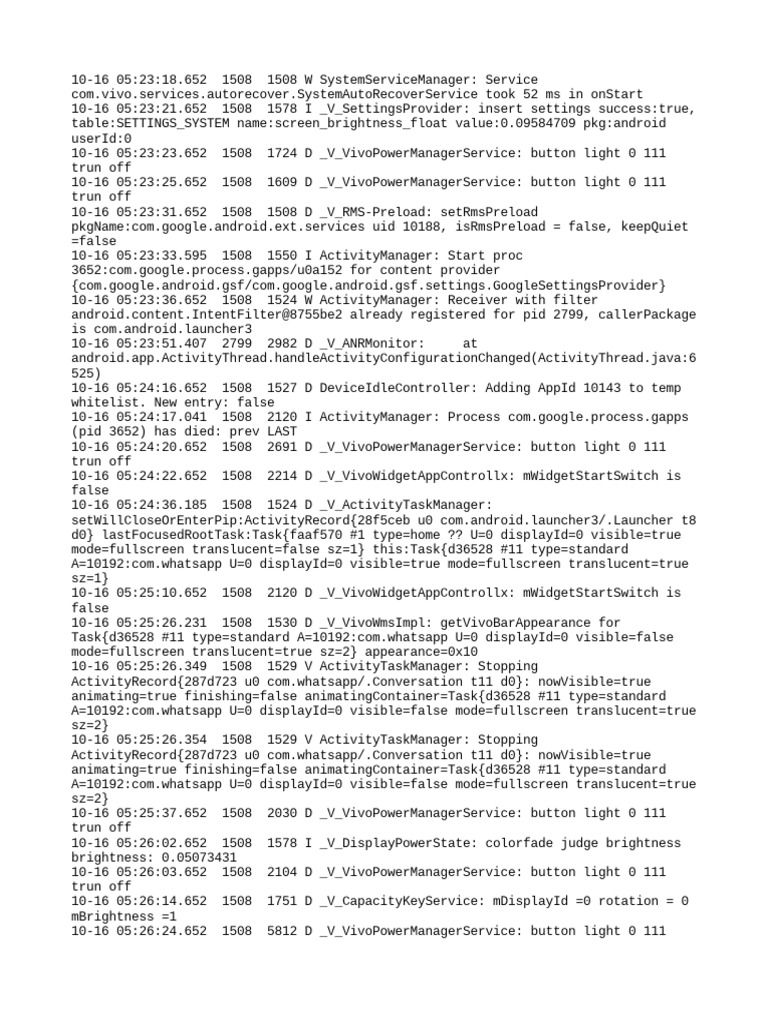 Log | PDF | Operating System Technology | Software Engineering