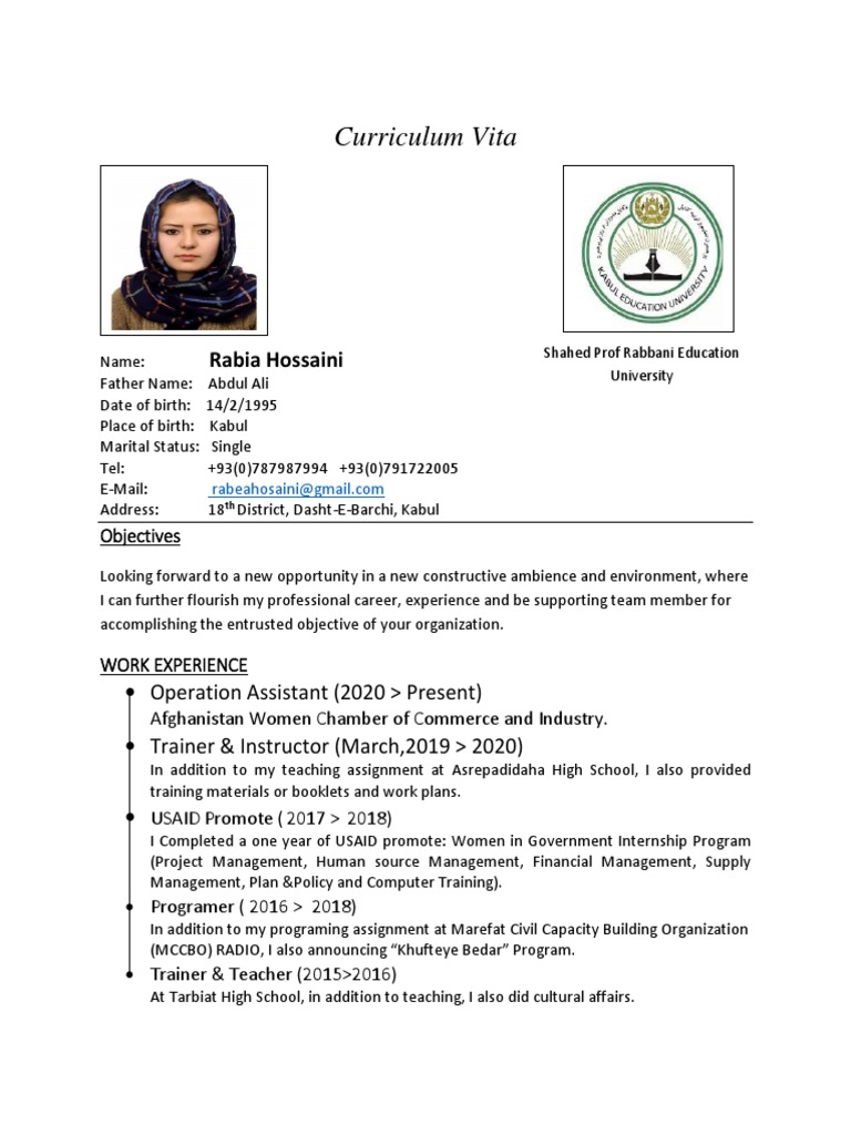 Rabia. CV | PDF