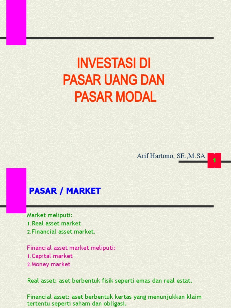 Investasi Dan Pasar Modal | PDF