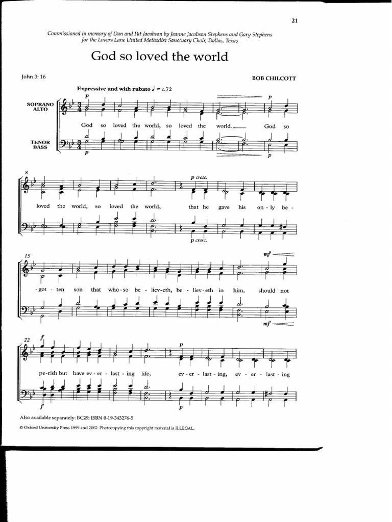 God So Loved The World Pdf