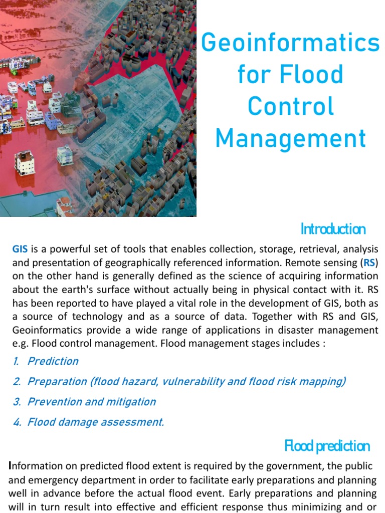 Geoinformatics for Flood Management | PDF | Flood | Geographic ...