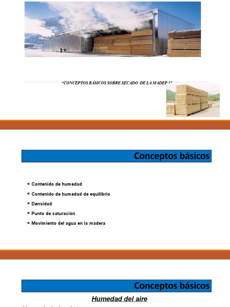 02 Conceptos Basicos - Secado de La Madera1 | PDF | Humedad | Madera