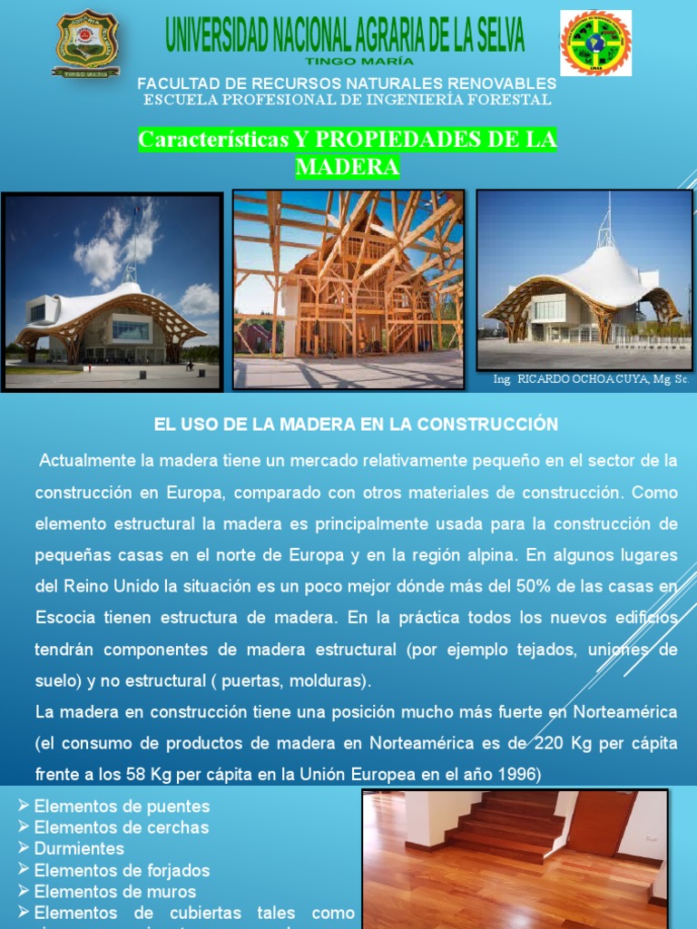 Características y Propiedades de La Madera | Descargar gratis PDF | Madera | Pandeo
