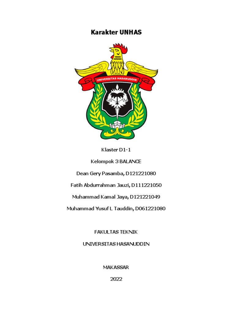 Tugas 2 - Karakter Unhas | PDF