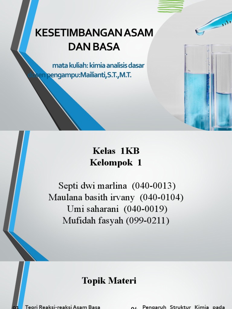 Kesetimbangan Asam Basa | PDF