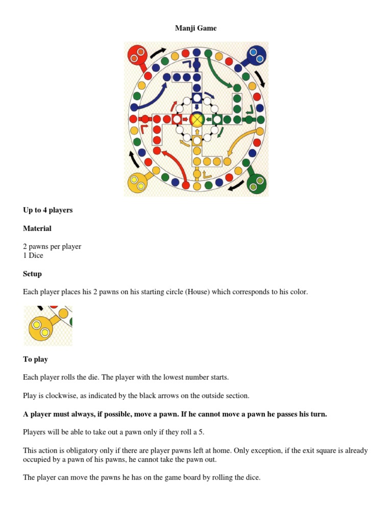 Manji Game | PDF | Board Games | Gaming