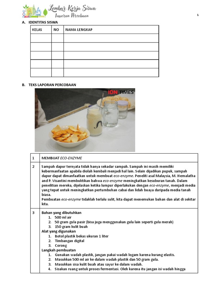 Lkpd Lap Percobaan Pdf