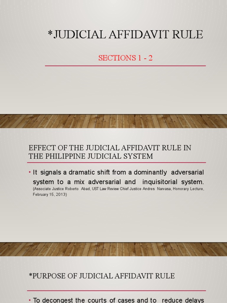 Judicial Affidavit Rule | PDF | Affidavit | Prosecutor