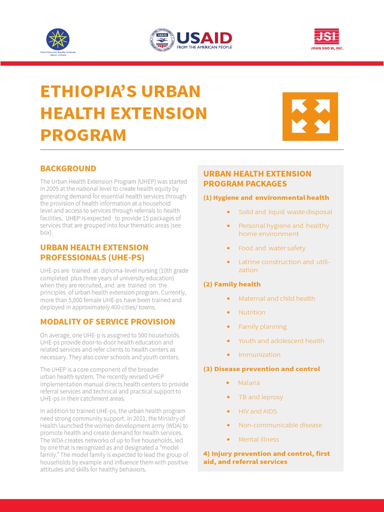 Ethiopia's Urban Health Extension Program | PDF | Health Care | Childbirth