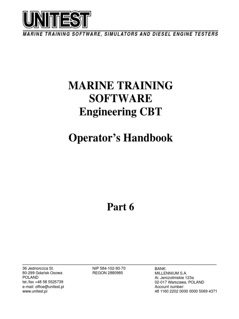Unitest - CBT - Part6 - Manual | PDF | Pump | Manufactured Goods