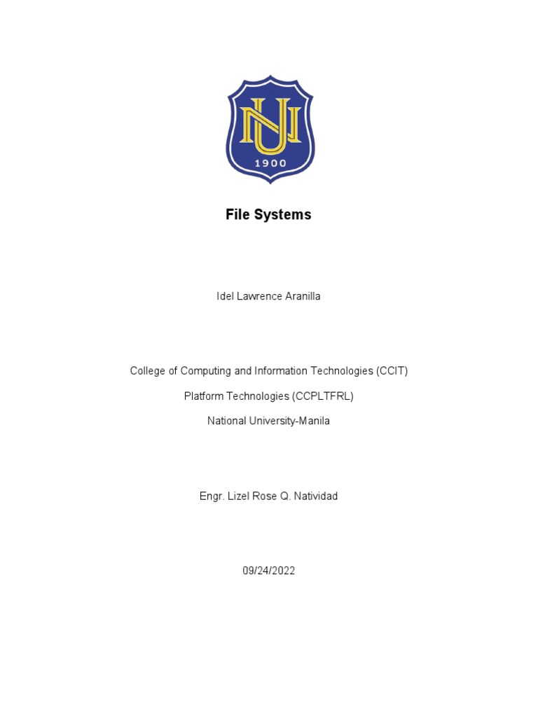 File Systems | PDF | File System | Computer File File Systems | PDF | File System | Computer File
