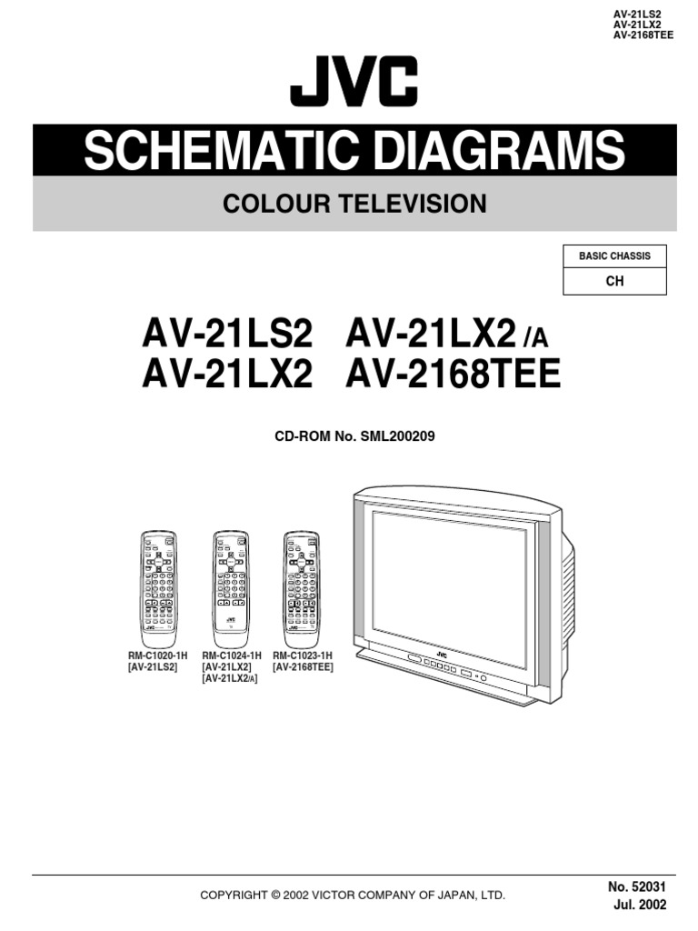 JVC AV-21LS2, LX2 Schematics Diagram | PDF | Capacitor | Resistor