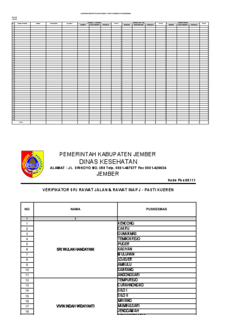Rekap Pasien J Kueren | PDF
