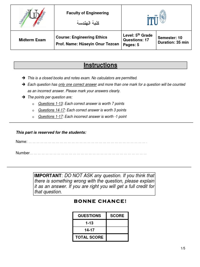 Engineering Ethics Exam | PDF | Virtue | Philosophical Theories
