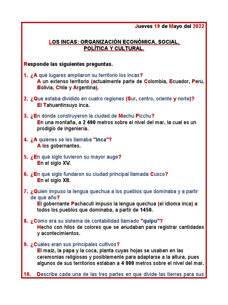 Hist 3 | PDF | Imperio Inca | Imperio español